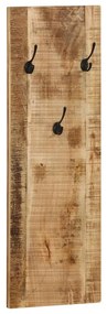 Nástěnný věšák 2 ks masivní mangovníkové dřevo 36 x 110 x 3 cm 246025
