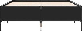 Rám postele černý 120 x 190 cm kompozitní dřevo a kov 3279817
