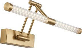 Toolight Toolight, LED nástěnné svítidlo 40cm, 9W, 4000K, 1000lm, APP1899-1W, zlatá matná, OSW-66054