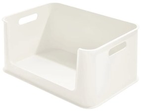 Bílý úložný box iDesign Eco Open, 43 x 30,2 cm