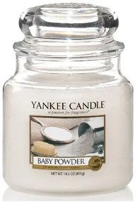 Aromatická svíčka, Yankee Candle Baby Powder, hoření až 75 hod