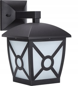 Zahradní nástěnná lampa na fasádu, lampa E27, IP44 60 W, černá