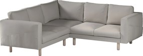 Potah na pohovku IKEA Norsborg rohová 4-místná barva šedá látka pletený vzor