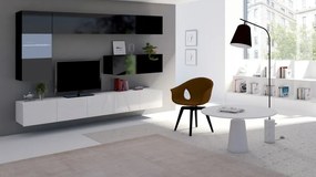 Gibmeble obývací stěna Calabrini 4 barevné provedení černobílá