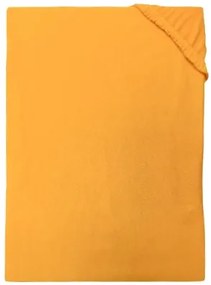 Prostěradlo jersey světle oranžová TiaHome - 200x200cm