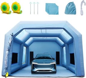 nafukovací stříkací kabina Pro lakování automobilů Stan 10,06 × 6,1 × 3,96 m
