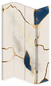 Ozdobný paraván CABINET Abstrakce - 145x170 cm, čtyřdílný, klasický paraván