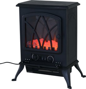 HOMCOM Elektrokamin Krb Krbová kamna Elektrický nástěnný krb (Model6)