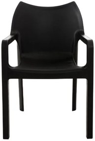 SET 2 stohovacích židlí Elisabeth černá