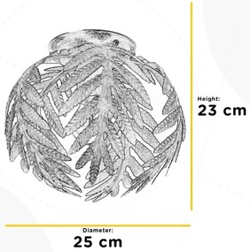 ONLI - Stropní svítidlo FELCE 1xE27/22W/230V bronzová