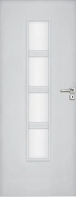 Interiérové dveře INVADO DOLCE 2 - dýha Enduro - Bílá B134, pravé "70", zámek pro BB