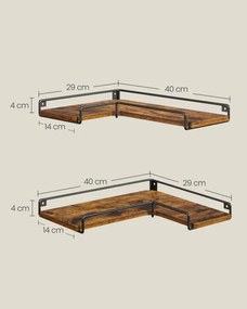 Sada tří rohových polic LLS833KD01