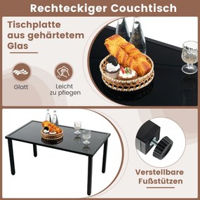 Costway 4 ks. Olyrattan Gartenmöbel Set inkl. 2 Stühlen a Bank a Tisch