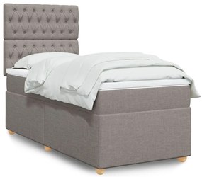 Box spring postel s matrací taupe 80x200 cm textil 3293418