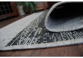 Dywany Luszczow Kusový koberec SIZAL FLOORLUX 20240 stříbro / černý Rozměr koberce: 200 x 290 cm