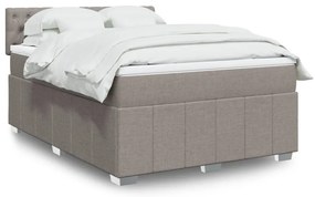 Box spring postel s matrací taupe 140x200 cm textil 3287102