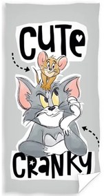 Carbotex Dětská osuška 70 × 140 cm ‒ Tom a Jerry Věčný boj