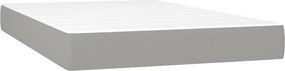 Box spring postel s matrací světle šedá 120 x 200 cm textil 3140601