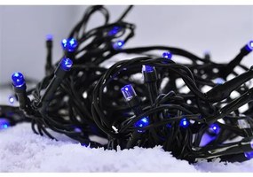 SOLIGHT LED vánoční řetěz, 3m, 20 LED, 3 x AA, modré světlo, zelený kabel