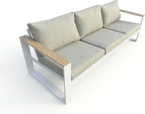 Sada zahradního nábytku pro 5 osob Houseland Ardexa bílá/šedá
