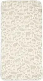 Jollein Prostěradlo napínací 120x60 cm Animals Nougat