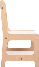 vidaXL Dětský stůl se 2 židlemi MDF [80284] Barva: Bílá