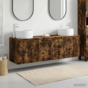 Sada koupelnových skříněk 3 ks Kouřový dub 49,5 x 44,5 x 66 cm 3405712