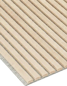 Dřevěný akustický panel, 2400 x 600 mm, B2BP003, dub