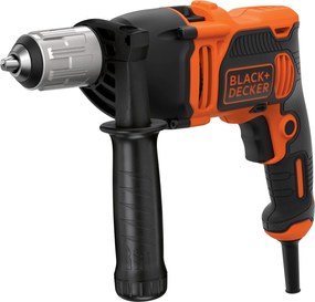 Black+Decker Příklepová vrtačka 1stupňová BEH850K-QS, 850W vč. kufříku