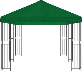 Zahradní altán 6 x 3 m Zelená Polyester a ocel 190 gsm 3375986
