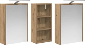 Sada koupelnových skříněk 3 ks 116 x 16 x 62,5 cm 3403823