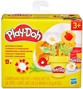 HASBRO PLAY-DOH Malé květinky kreativní set modelína s nástroji 2 druhy 14g2476