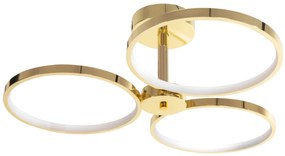 Toolight, LED stropní svítidlo + dálkové ovládání APP993-C, zlatá, OSW-08149