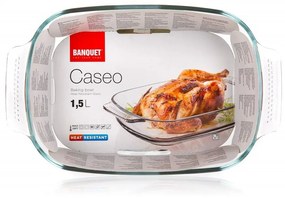 Banquet Mísa na pečení skleněná CASEO 1,5 l, hranatá