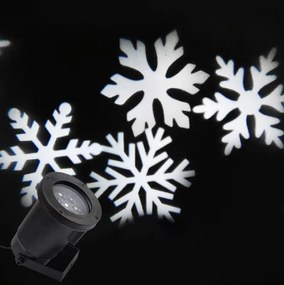 Vodotěsný LED sněhový projektor, vánoční vločky