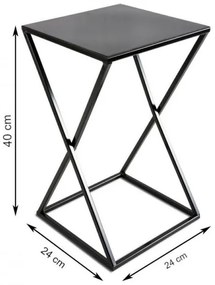 Stojan na květiny 40x24 černá
