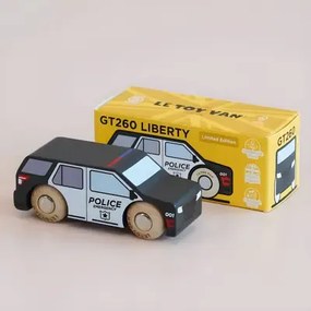 LE TOY VAN Dřevěné policejní autíčko Liberty / od 2 let / bílo-černá /