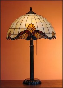 noční vitrážová stolní lampa Classic H-61 cm