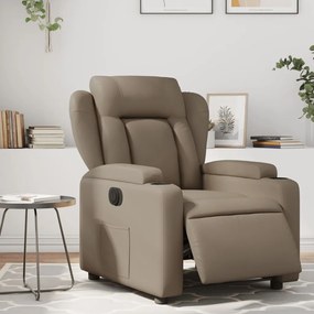 Elektrické polohovací křeslo cappuccino umělá kůže 3204536