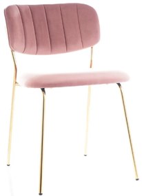 CARLA Designová židle růžová