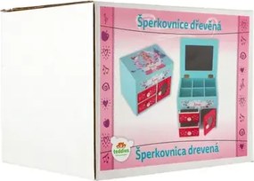 TEDDIES Šperkovnice Princess se zrcátkem / Šperkovnice / Dřevěná / 3 z
