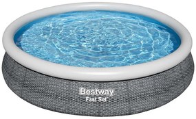 BESTWAY Fast Set Rattan Bazén 366 x 76 cm, bez filtrace 57443
