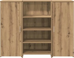 Recepční stůl dub artisan 135x50x103,5 cm kompozitní dřevo 3324195