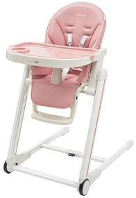 NEW BABY Jídelní židlička Muka New baby dusty Pink
