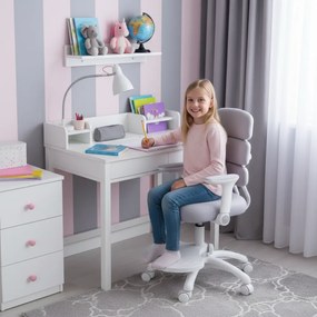 Dětská rostoucí židle Neoseat KIDDY THREE — látka,  pratelný potah, šedá