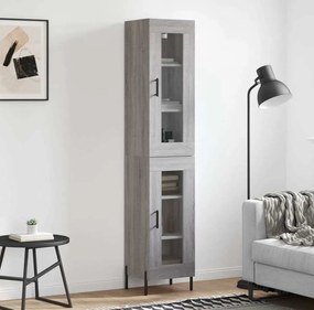 vidaXL Skříň highboard 34,5 x 34 x 180 cm kompozitní dřevo [3199433] Barva: šedá sonoma