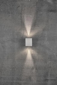 NOR 49711001 Venkovní nástěnné svítidlo Canto Kubi 2 2x6W LED bílá čirá - NORDLUX