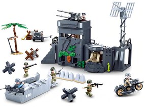 Sluban Army WW2 M38-B0861 Bunkr v dunách