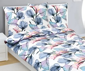 Bellatex Flanelové povlečení Modrá,Fialová,Růžová 140x220 cm, 70x90 cm