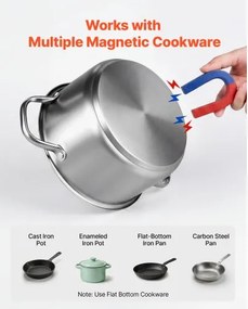 Indukční varná deska 60 cm, 4 hořáky VEVOR – 7000 W